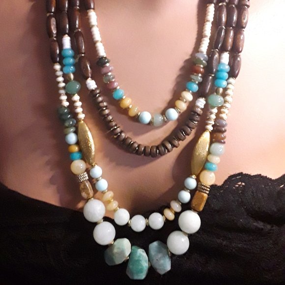 Nakamol | Jewelry | Fabulous Nakamol All Season Colors Wood Metal And ...